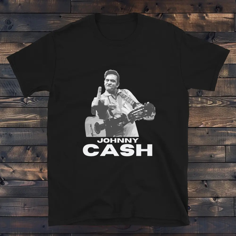 T- Shirt Johnny Cash Finger | Le Cowboy.com